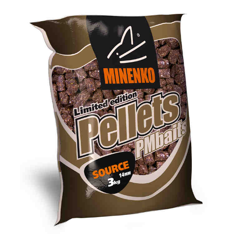 Пеллетс MINENKO Source 14мм (3кг) купить оптом на сайте Прикормки «MINENKO» оптом